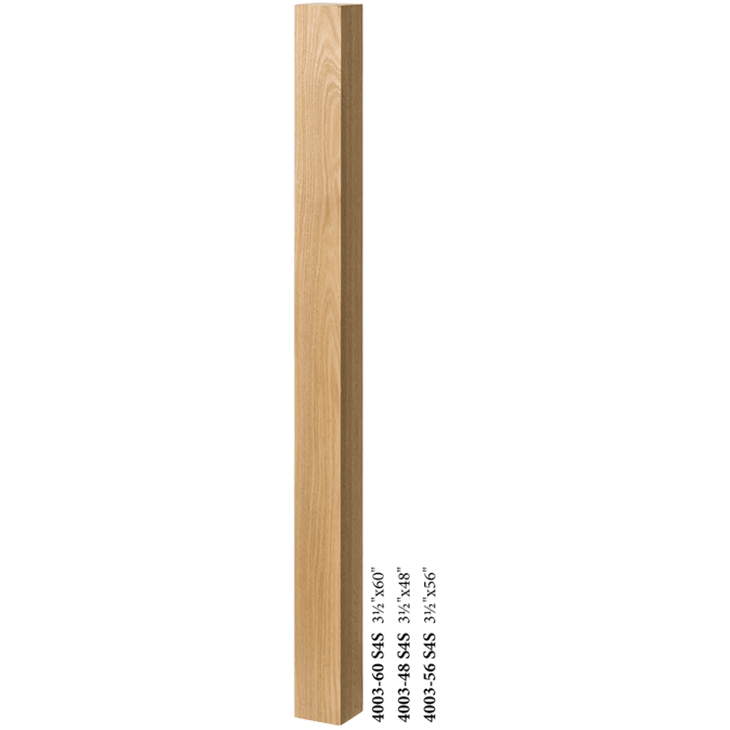 Home / Wood Post / Contemporary / 4001 Blank Standard Plain Top Newel Post